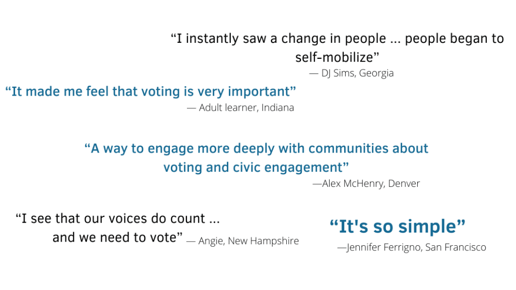 Voter Engagement - Right Question Institute